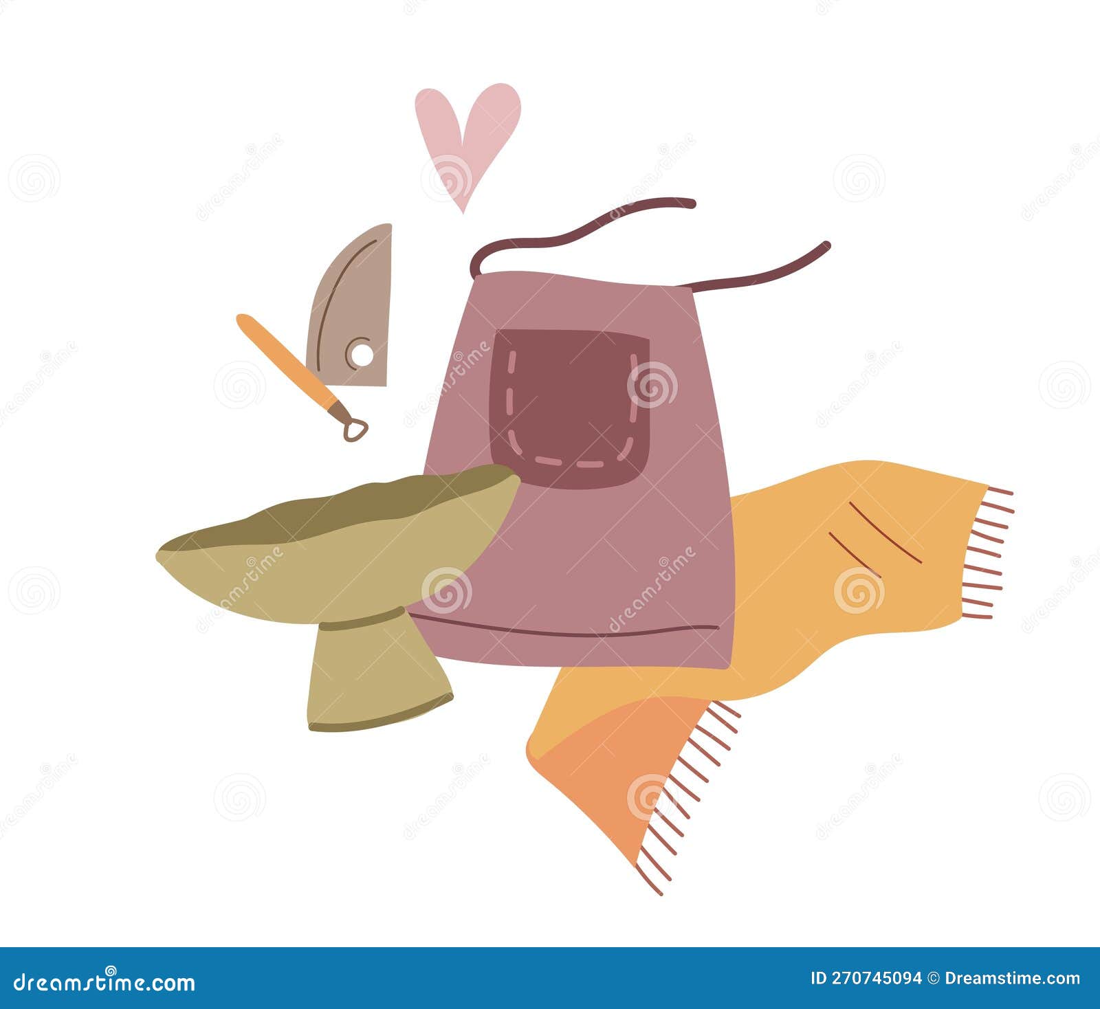 Cute Composition for Pottery Studio Logo or for Invitation To Pottery ...