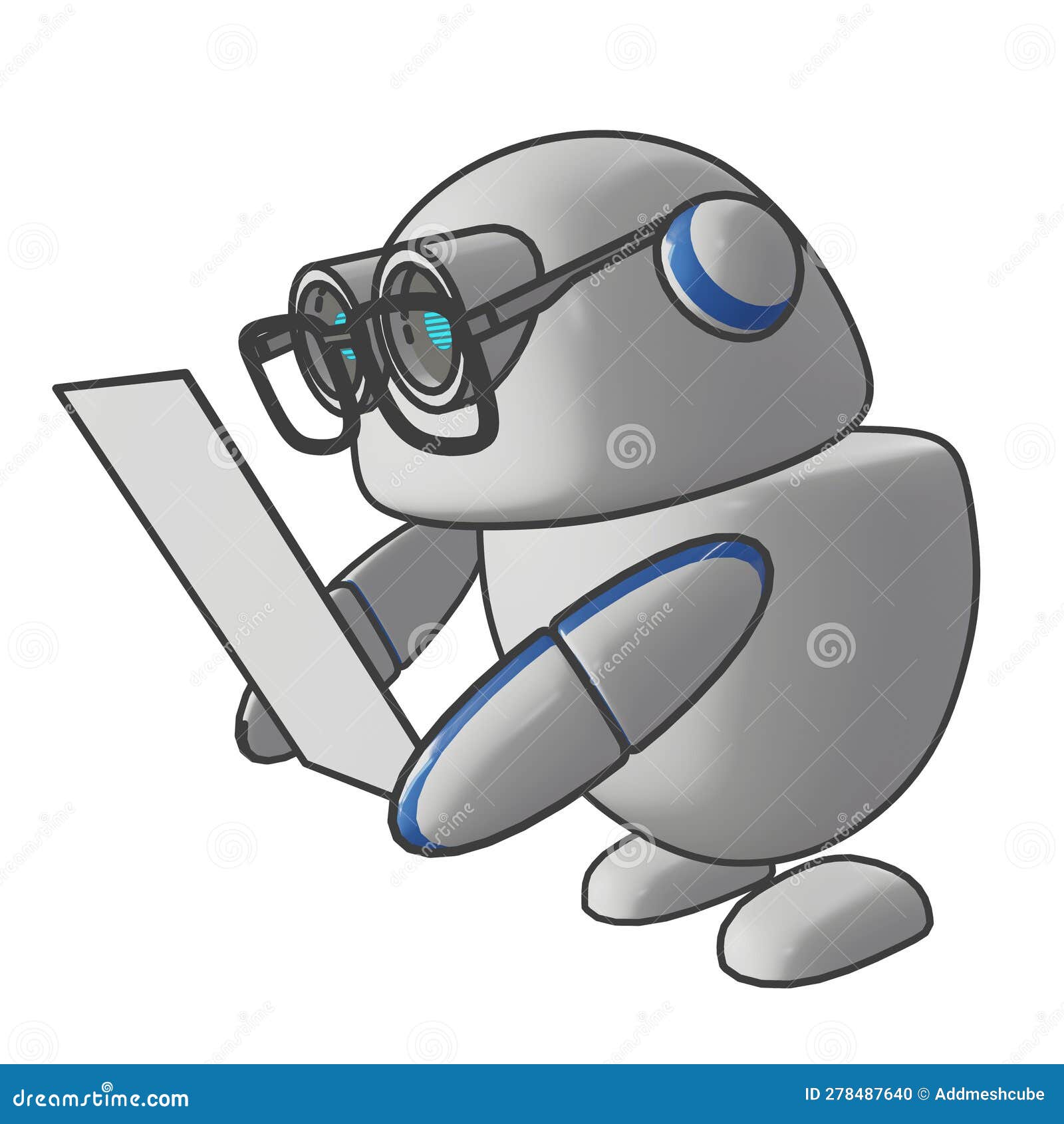 Cute Conversational Copilot AI Robot With Speech Bubble, 3d Royalty ...