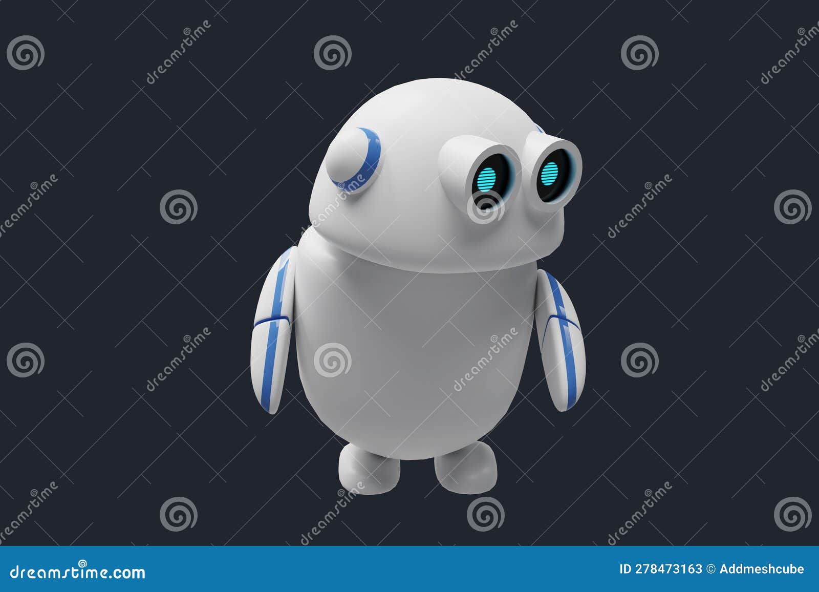 Cute Conversational Copilot AI Robot With Speech Bubble, 3d Royalty ...