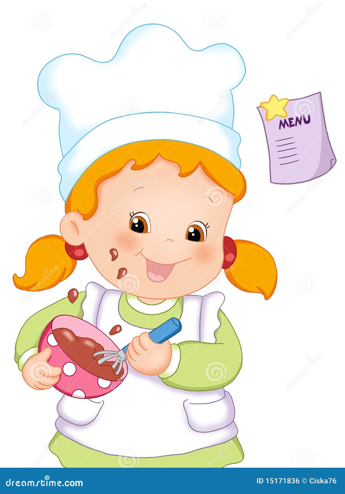 Cute cook stock illustration. Illustration of cartoon - 15171836