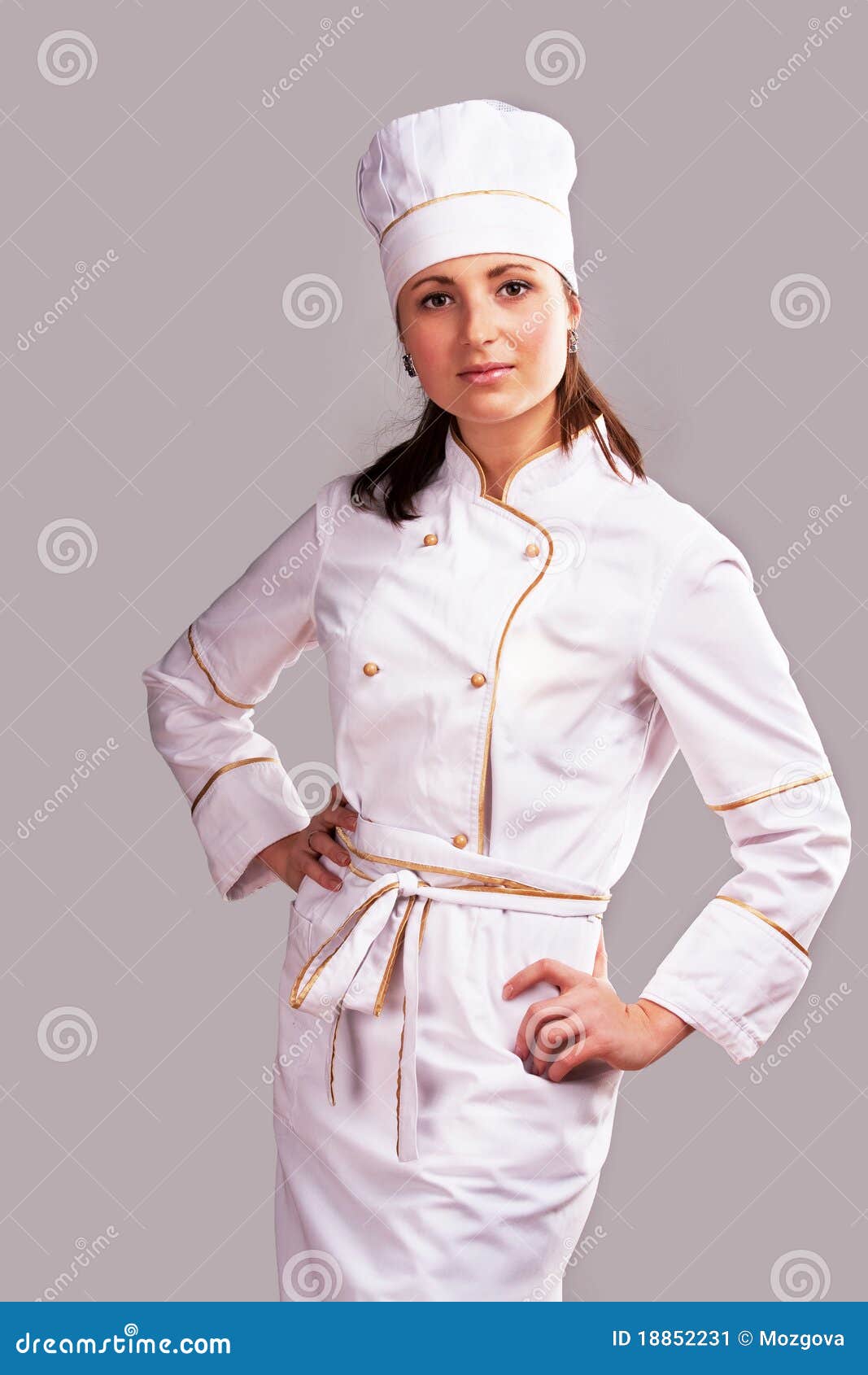 Cute cook girl stock image. Image of diet, person, model - 18852231