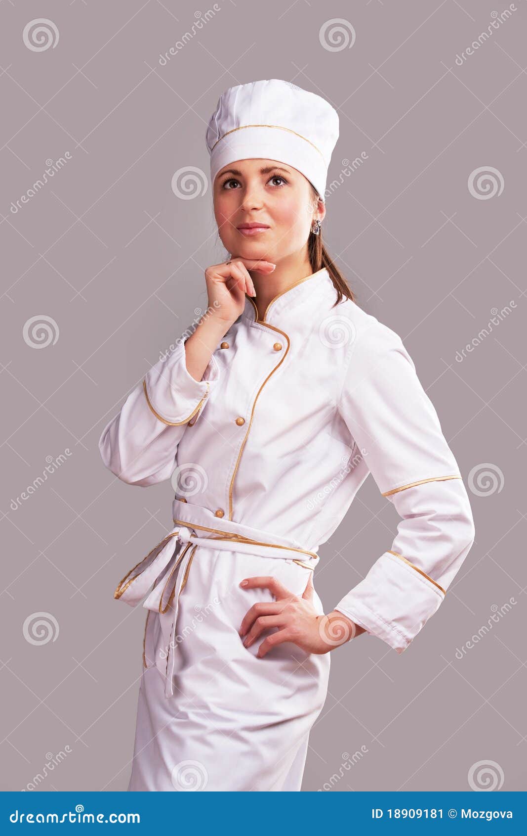 Cute cook girl stock image. Image of gourmet, gorgeous - 18909181