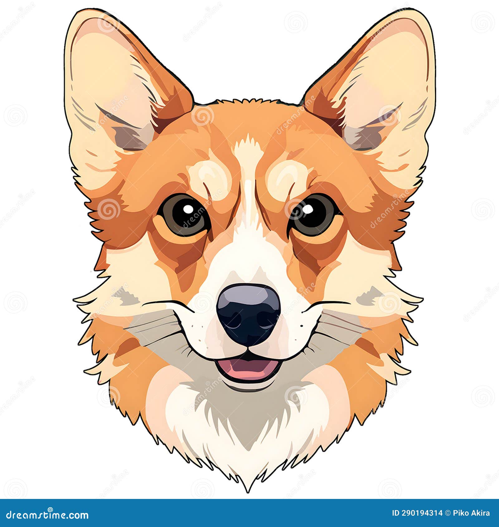 Cute Corgi Cartoon Illustration Stock Illustration - Illustration of ...