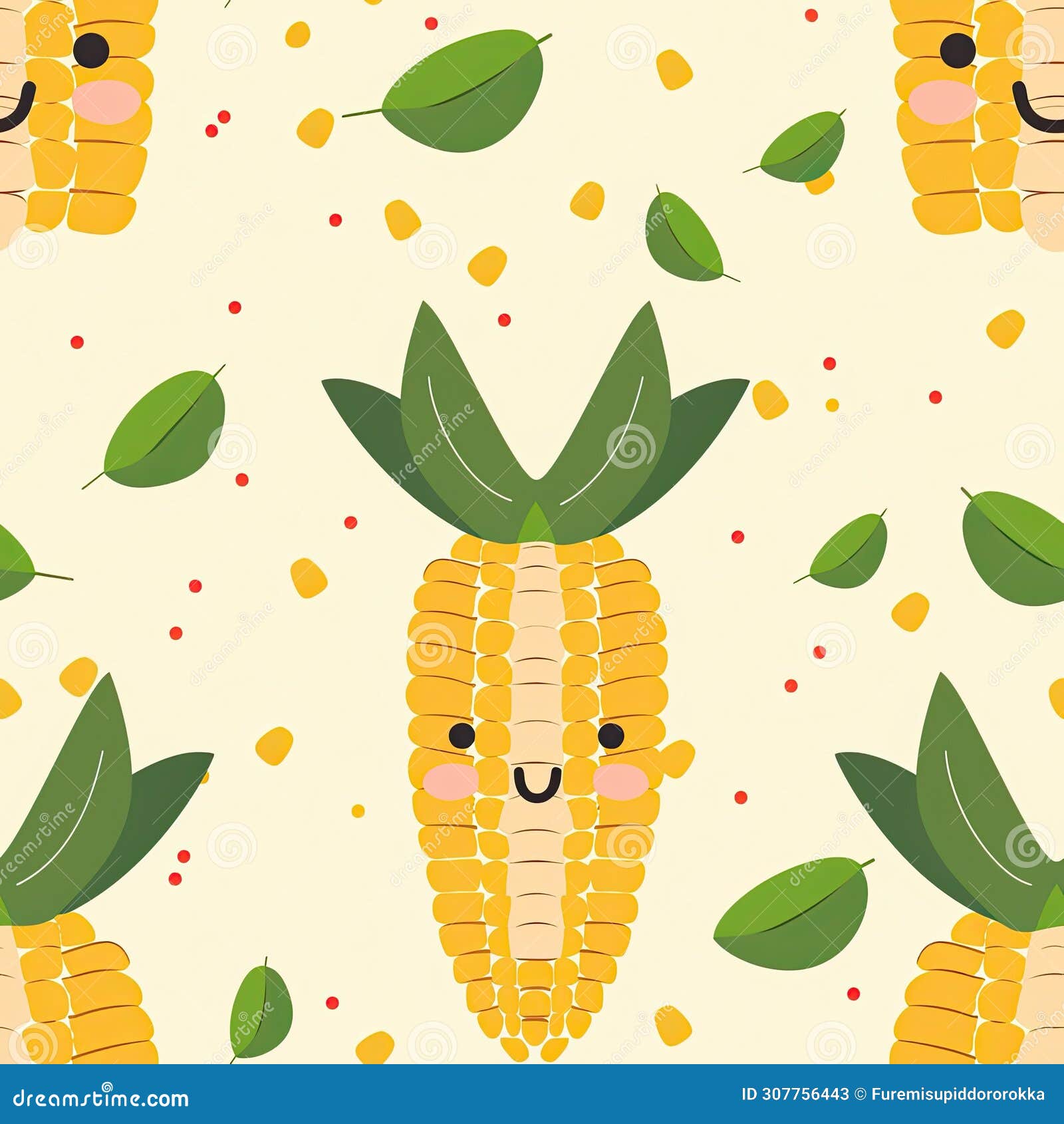 Cute Corn Background Adorable Corn Background Sweet Corn Pattern Stock ...