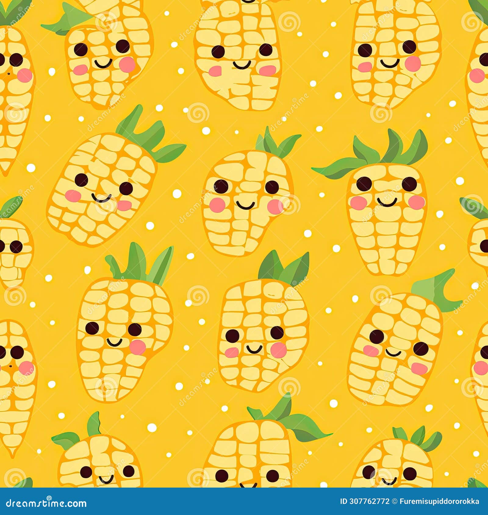Cute Corn Background Adorable Corn Background Sweet Corn Pattern Stock ...