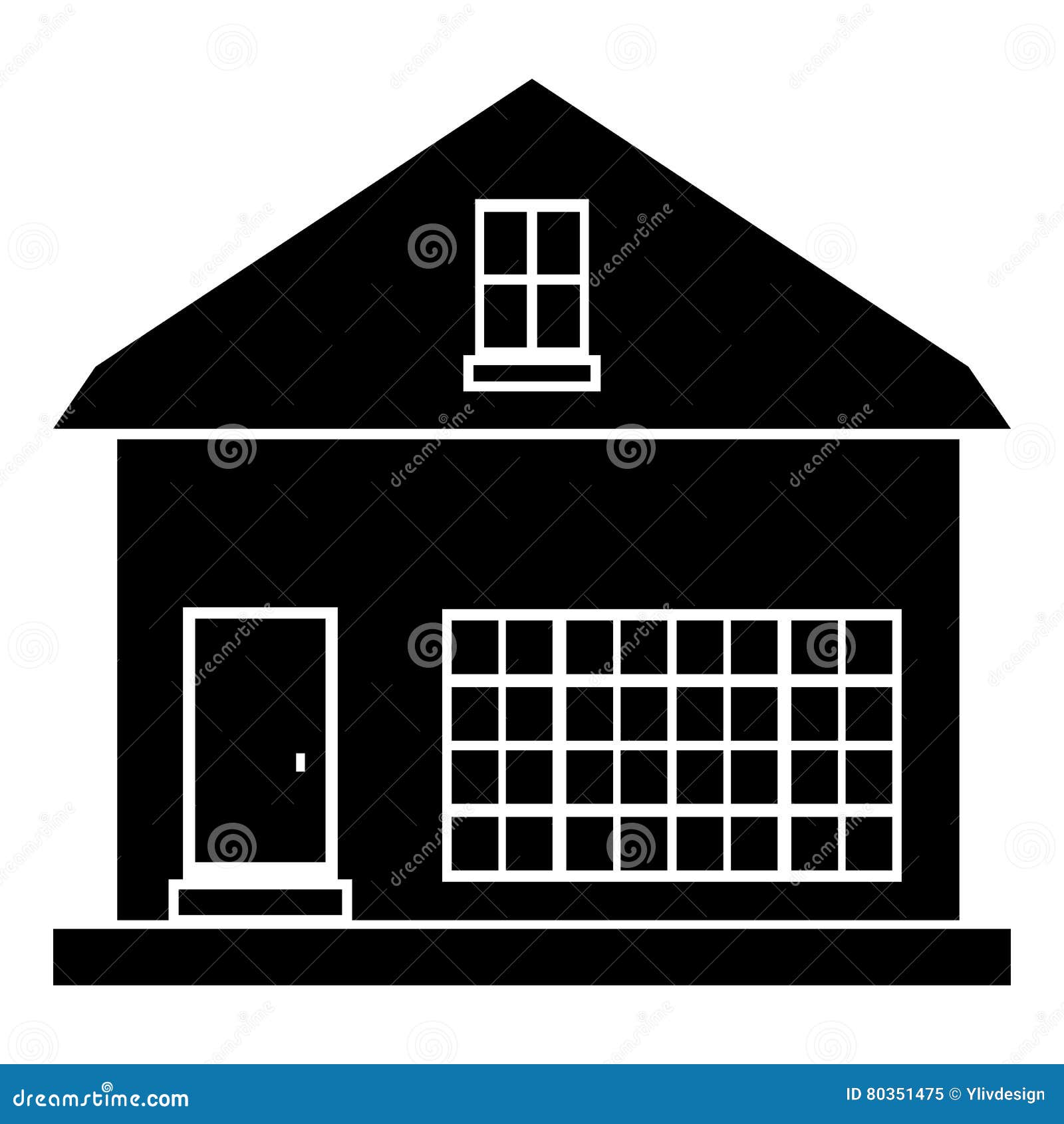 Cute Country House Icon, Simple Style Stock Vector - Illustration of ...