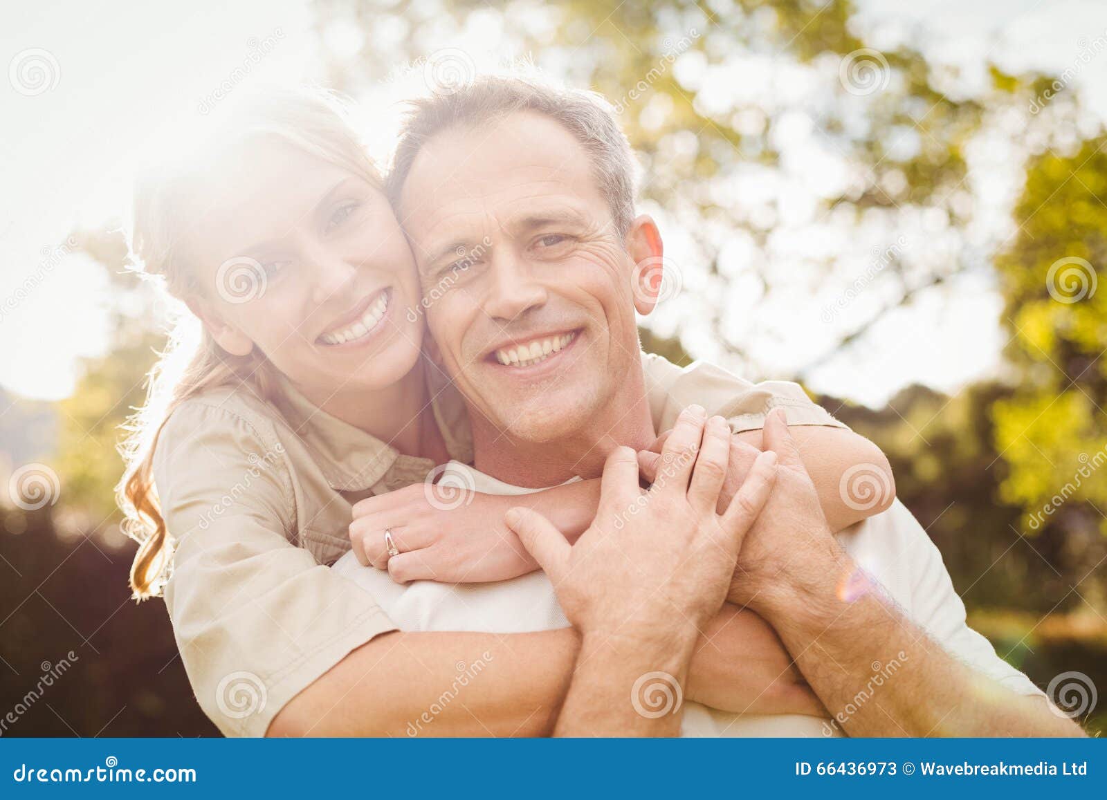 Cute Couple with Arms Around Each Other Stock Image - Image of couple ...