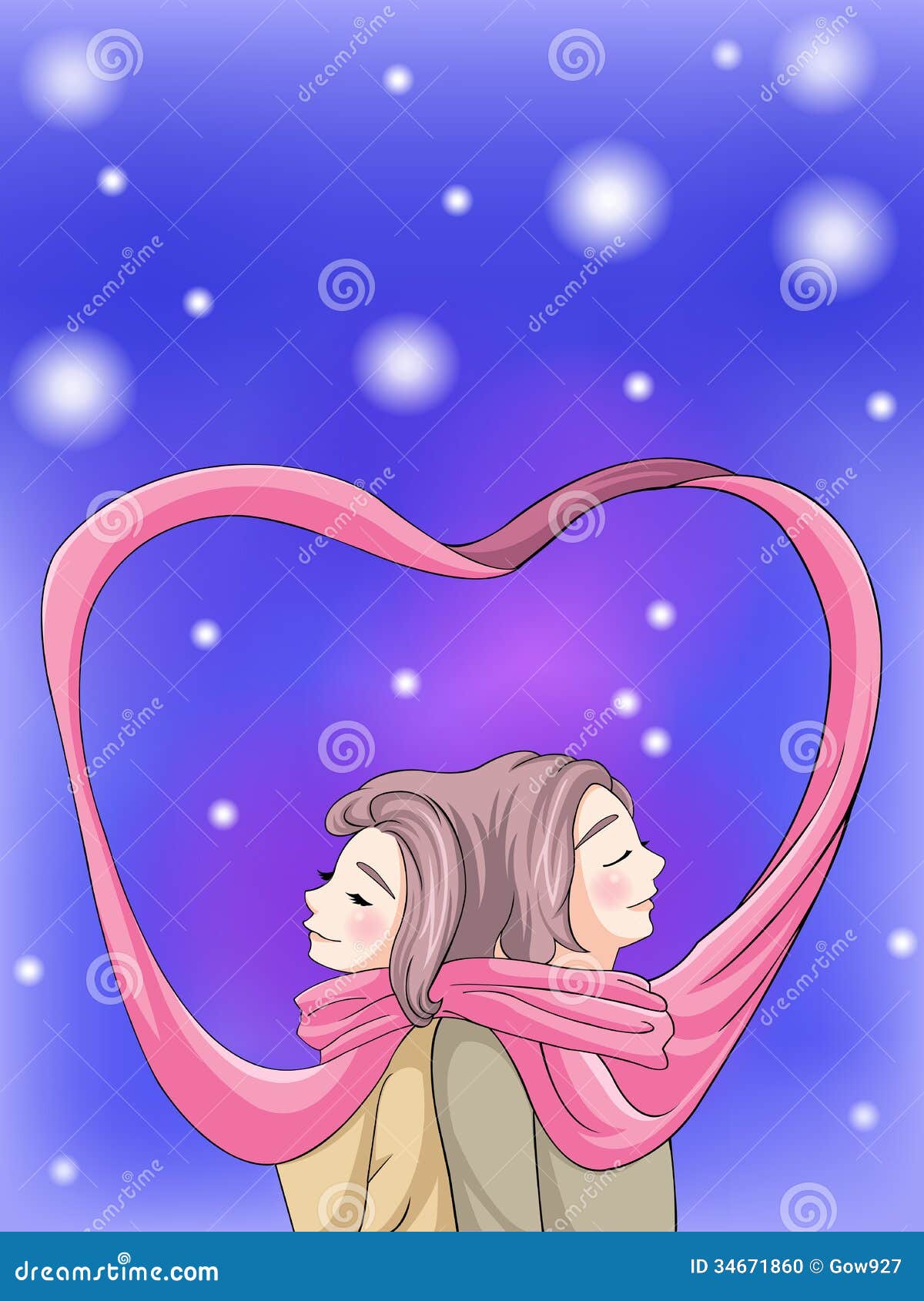 Couple Bonding Activities Banner With Characters Vector Illustration ...