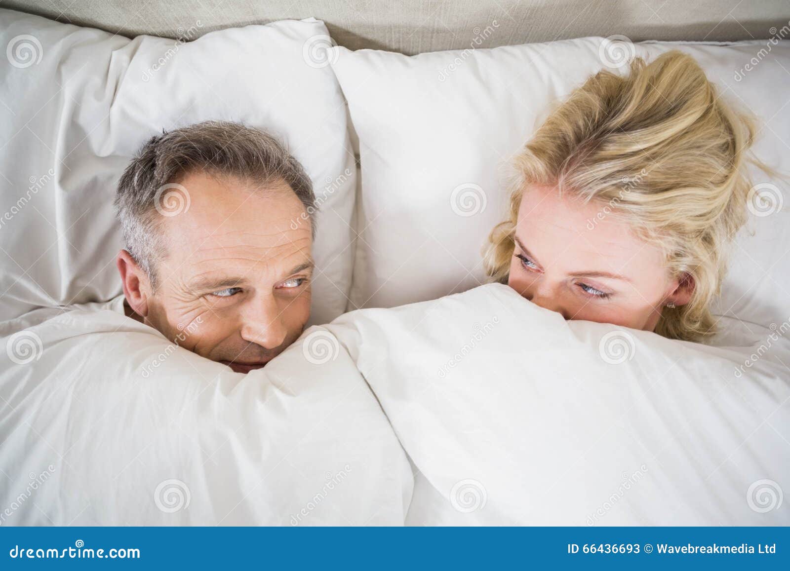 Cute Couple Cuddling in Bed Stock Image - Image of lifestyle, house ...