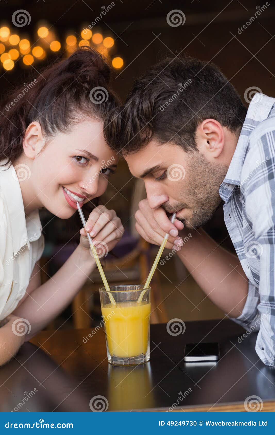 Cute couple on a date stock photo. Image of caucasian - 49249730