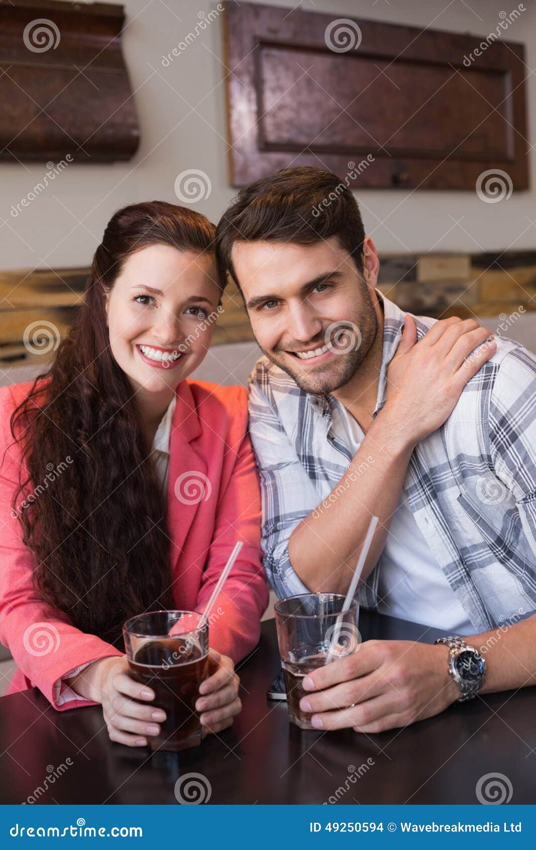 Cute couple on a date stock photo. Image of male, sitting - 49250594