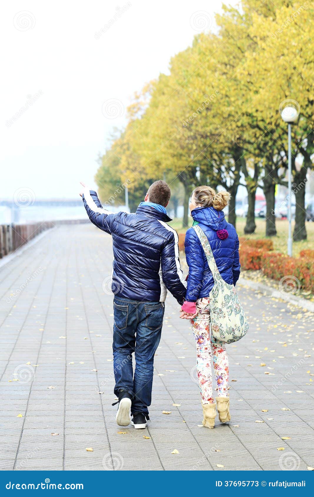 Cute Couple Having a Good Time Outside Stock Image - Image of feeling ...