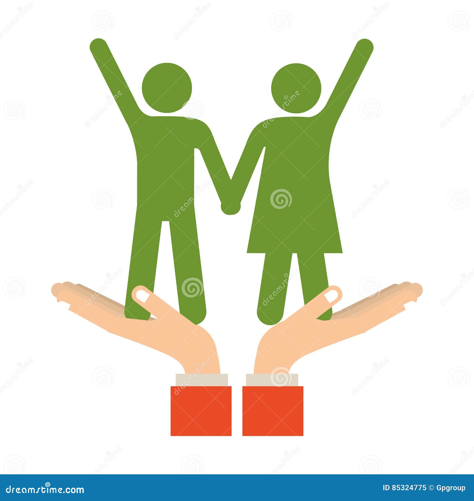 Cute couple relationship stock illustration. Illustration of ...