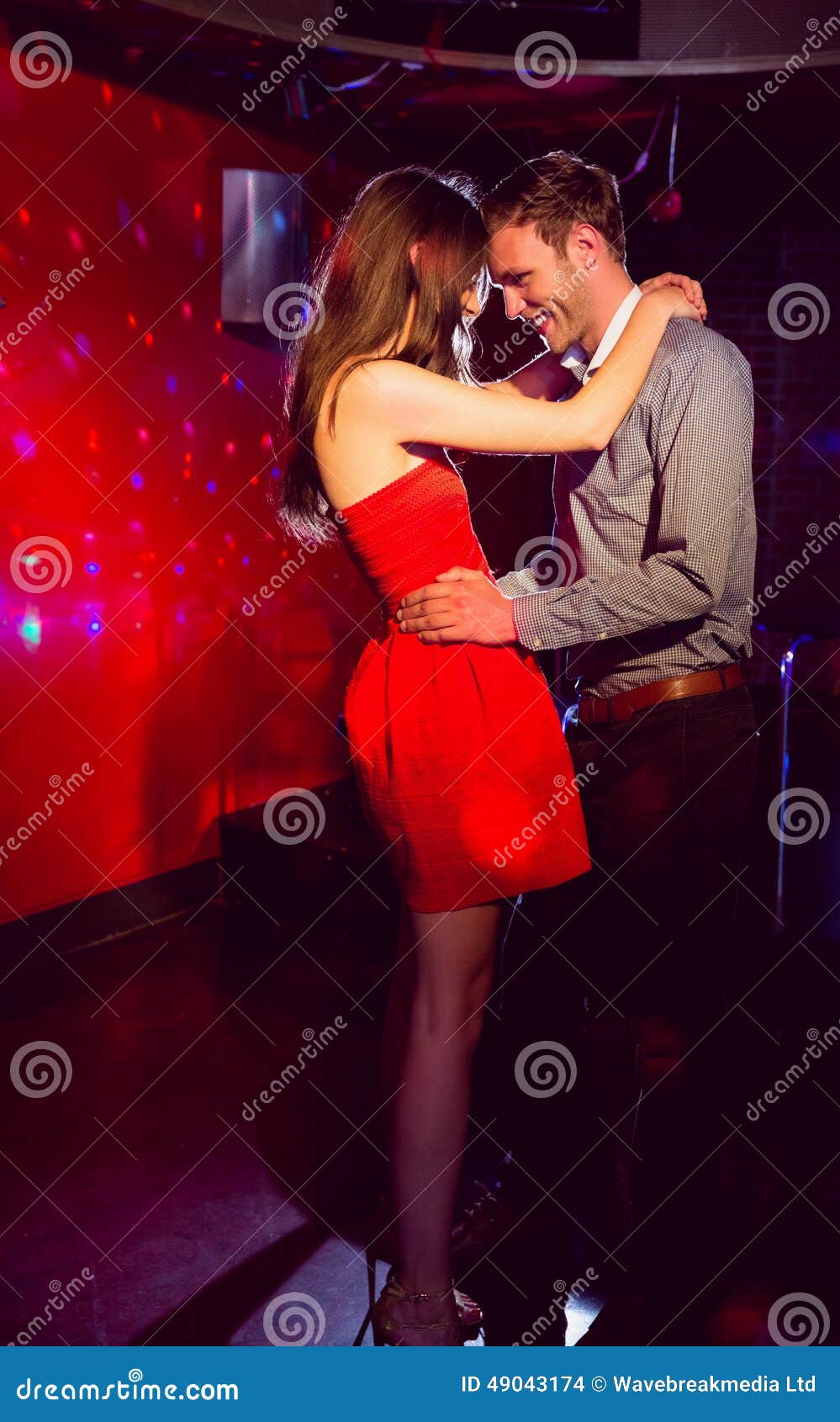 Cute Couple Slow Dancing Together Stock Photo - Image of caucasian ...