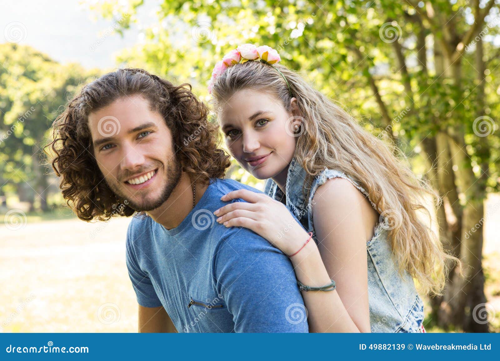 Cute Couple Smiling at Camera Stock Image - Image of date, cute: 49882139