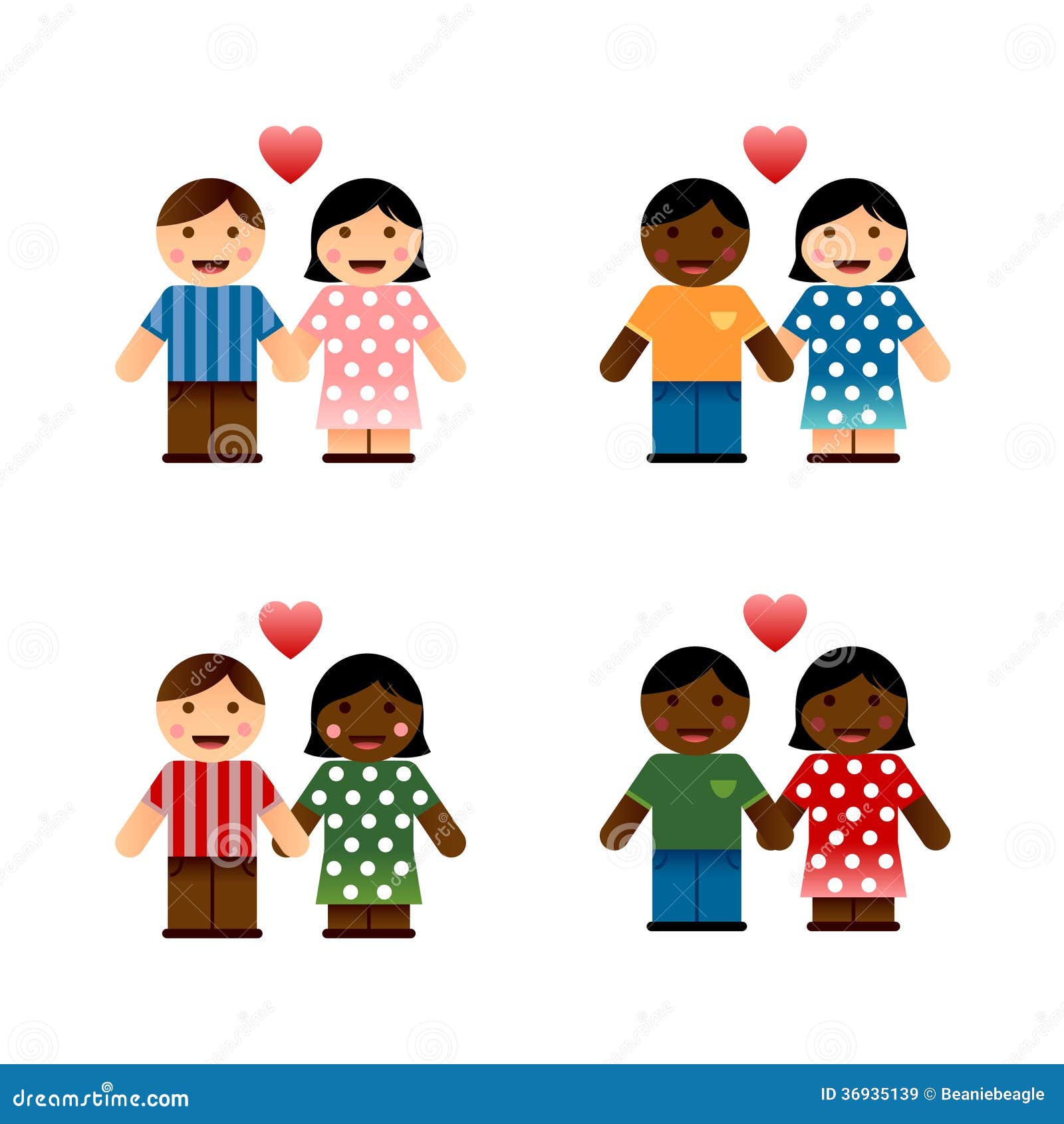 Inter-racial Friendship, Solidarity Of People, Help Support In ...