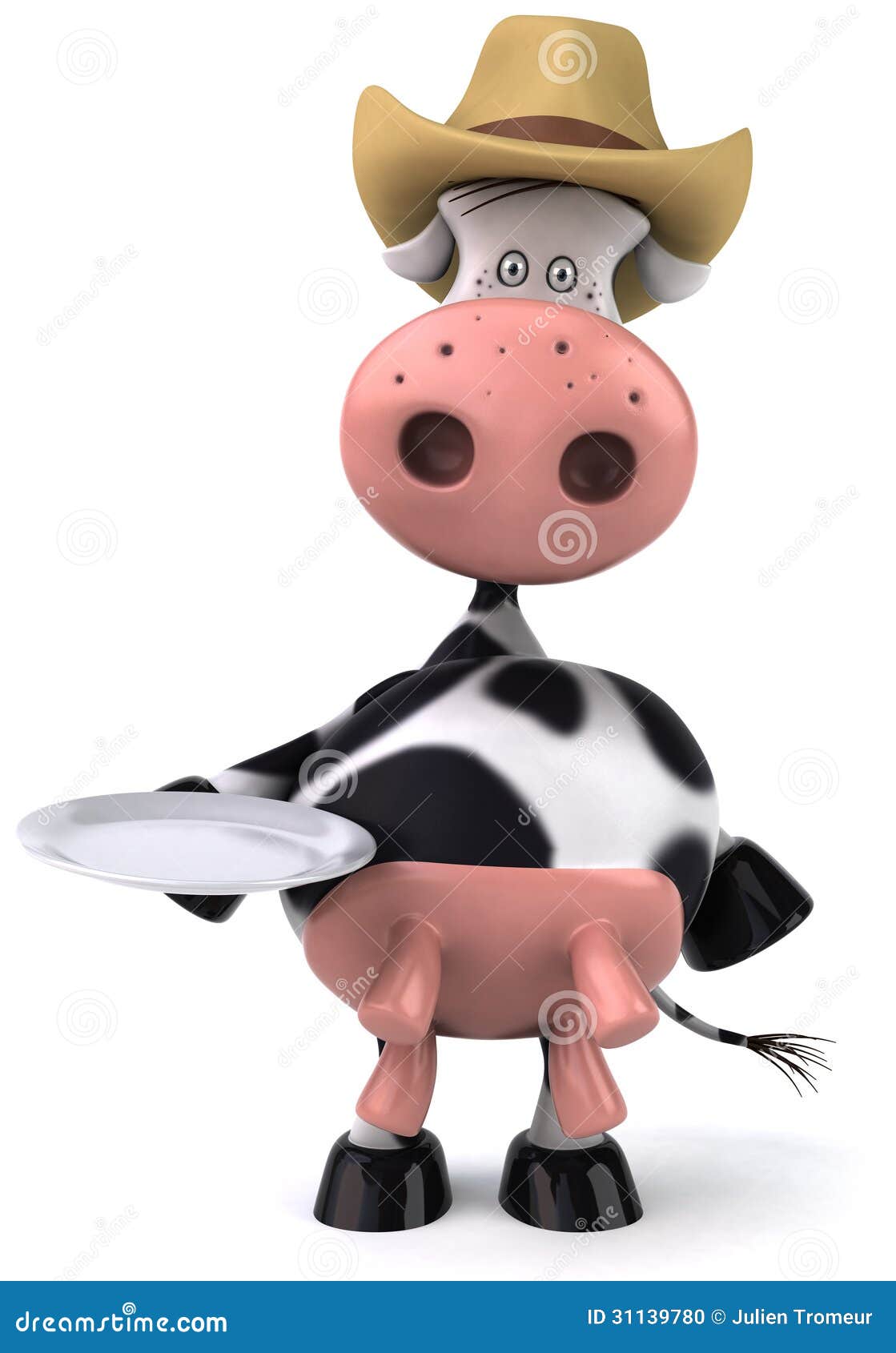 Cute cow stock illustration. Illustration of horn, cowboy - 31139780