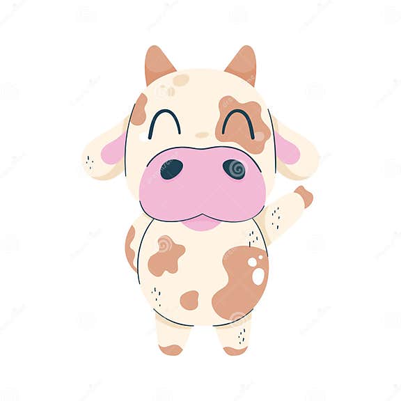 Cute cow design stock illustration. Illustration of agriculture - 287918244