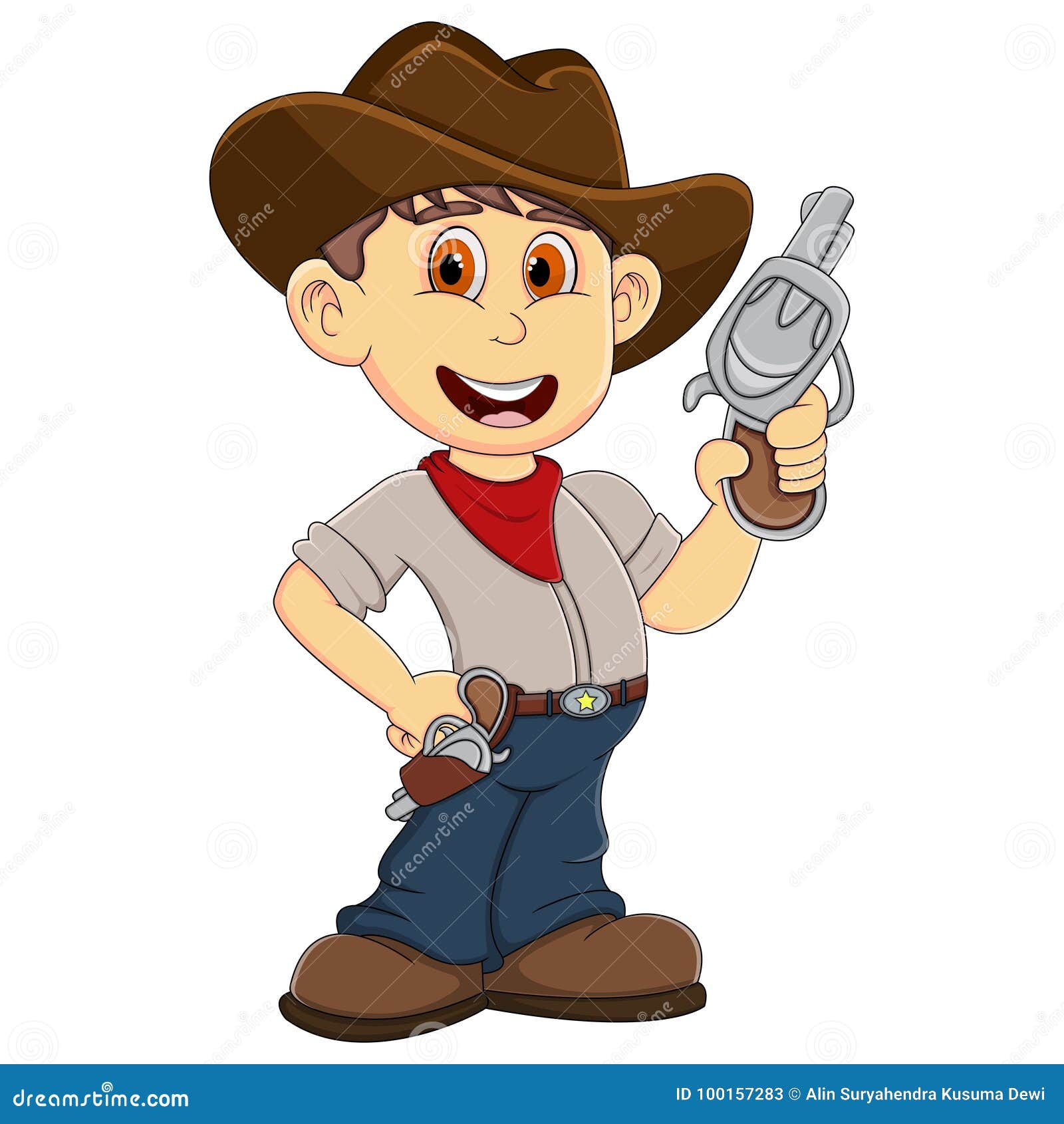 Cute Cowboy Cartoon