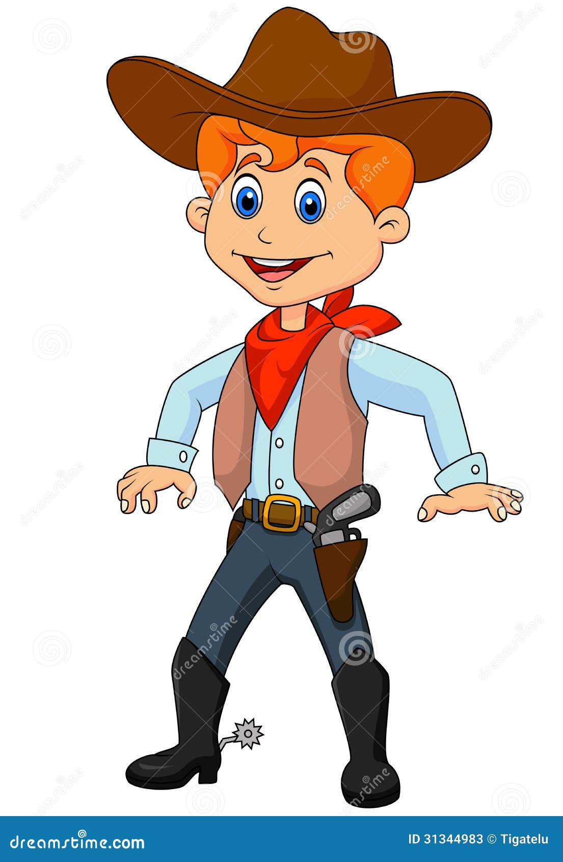 Cute Cowboy Cartoon