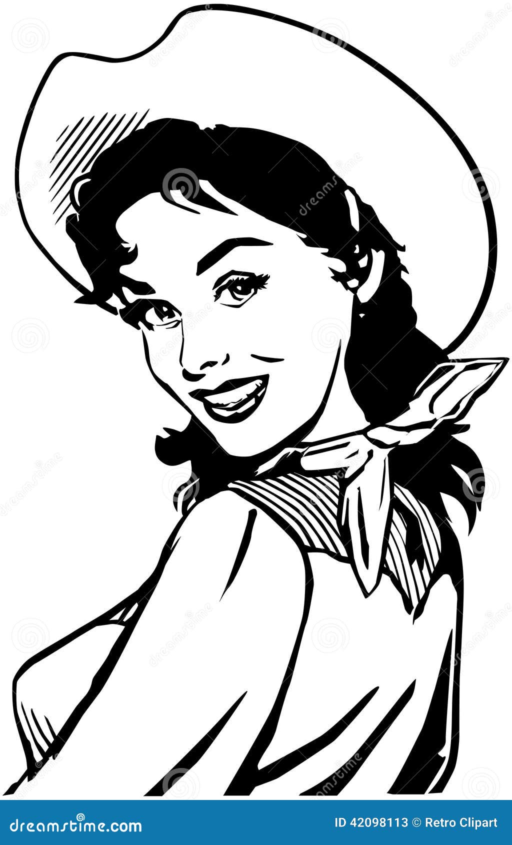 Cute Cowgirl 2 Stock Vector Illustration Of Girls Cowgirls 42098113