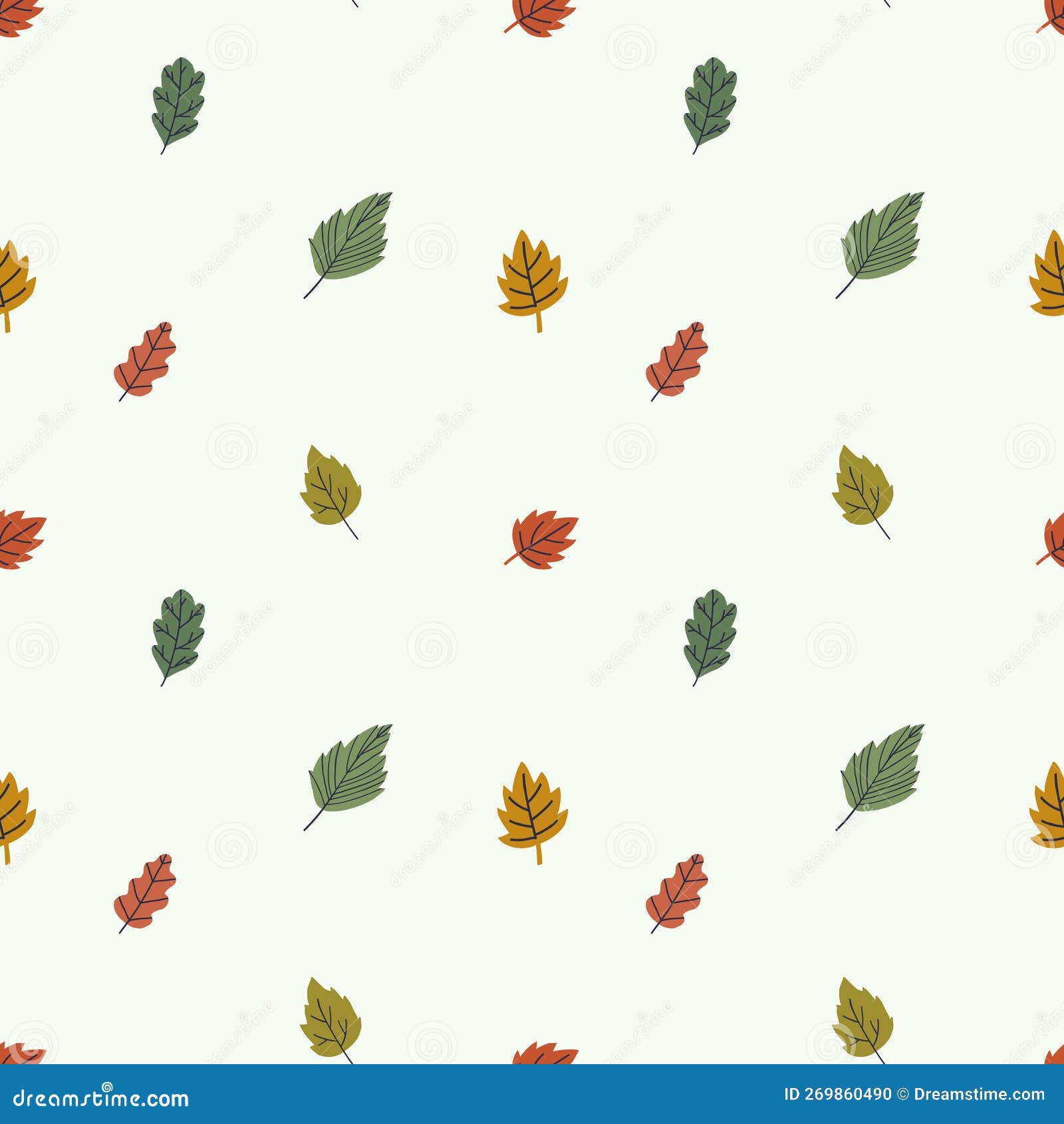 Cute and Cozy Autumn Vector Seamless Pattern. Stock Vector ...
