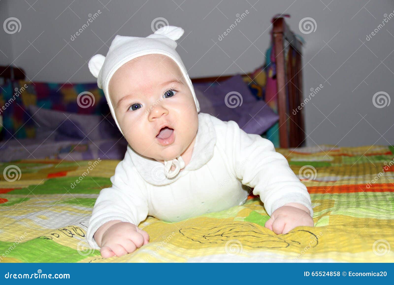 Cute crawling baby stock photo. Image of body, glad, cheerful - 65524858