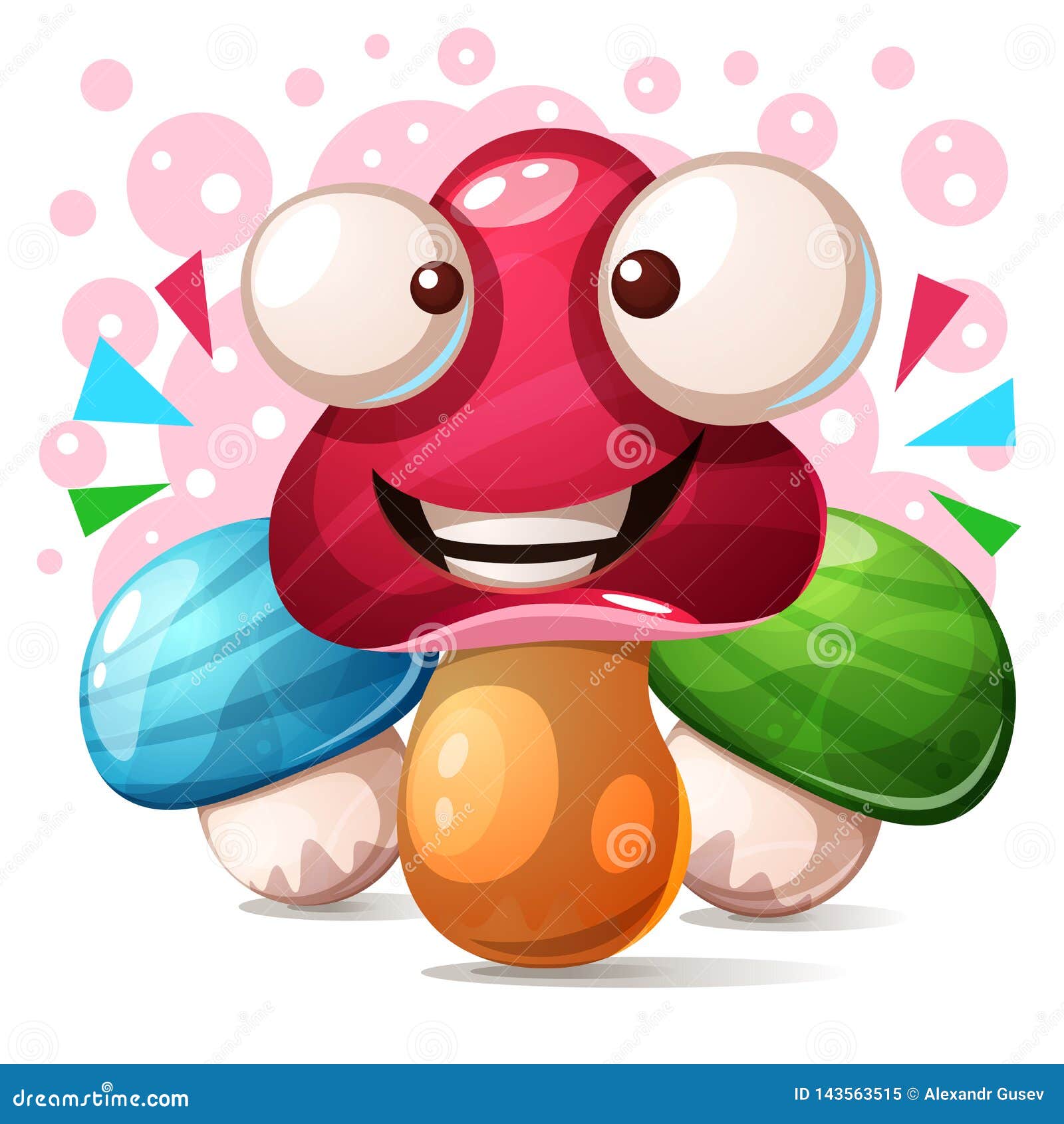 Cute, Crazy Illustration - Cartoon Characters Stock Vector ...