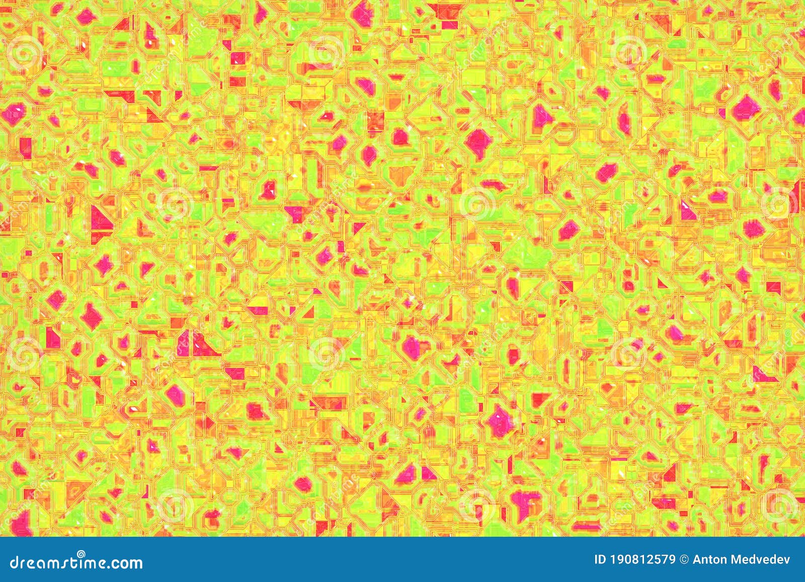 Cute Creative Electronic Bright Acid Pattern Computer Graphic Texture ...