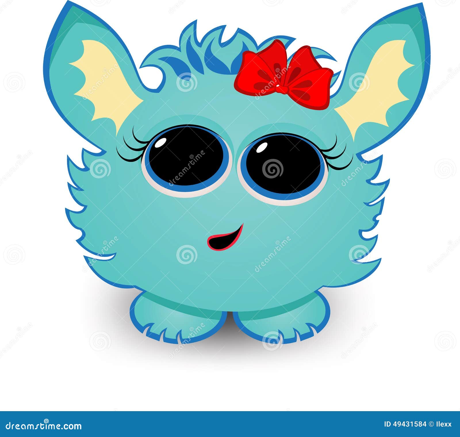 A Sad Cute Creature Sobbed Sobbing Above The Clouds Causing Rain ...