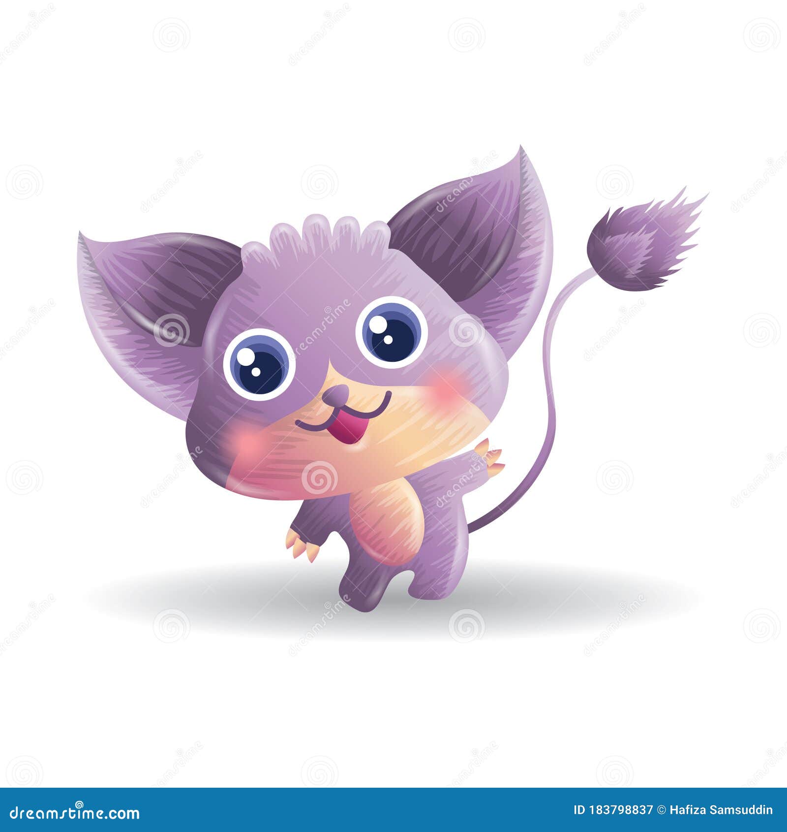 Cute Creature. Vector Illustration Decorative Background Design Stock ...