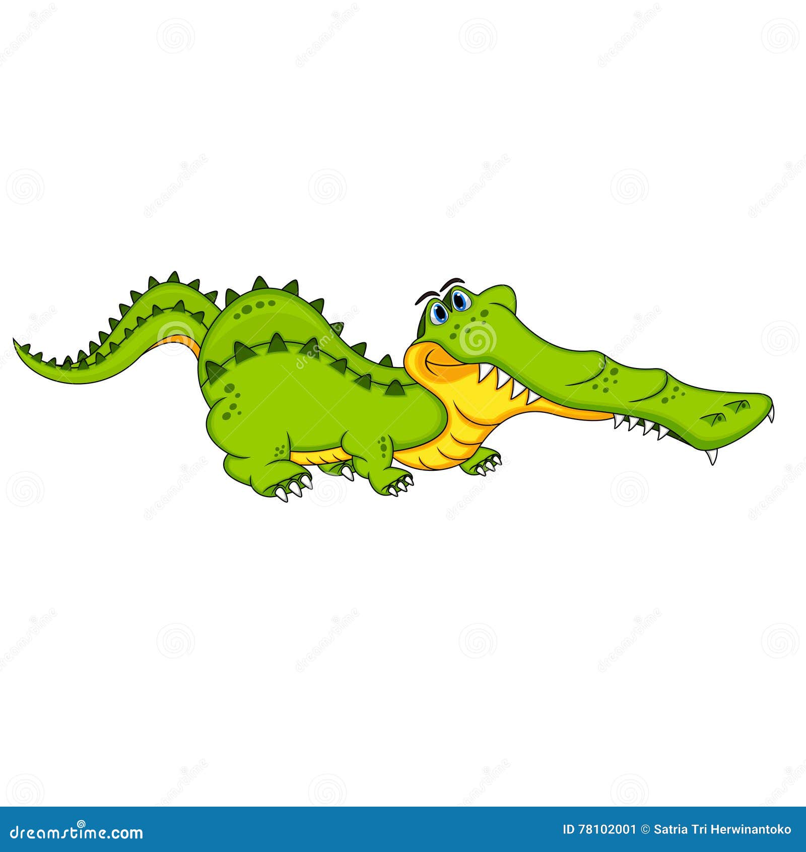 Cute Crocodile Cartoon stock vector. Illustration of cute - 78102001