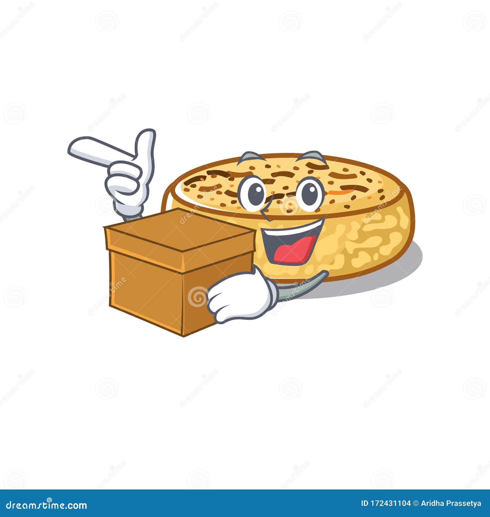 Crumpets Cartoon Character Concept With A Sad Face Vector Illustration ...
