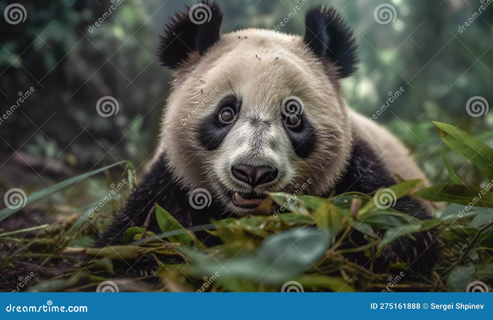 A Cuddly Red Panda Taking A Nap In A Tree. Cute Creature. AI Generation ...