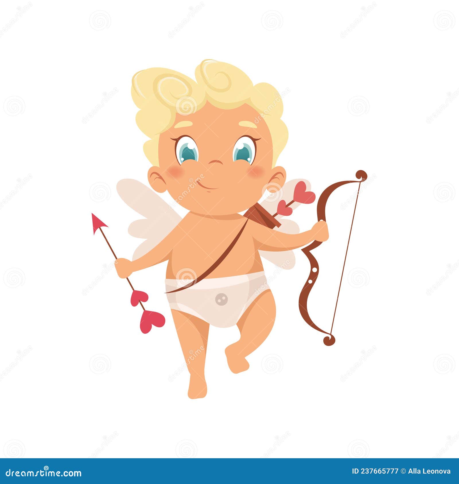 Cute Cupid Character. Amur Babies. Vector Characters. Stock Vector ...
