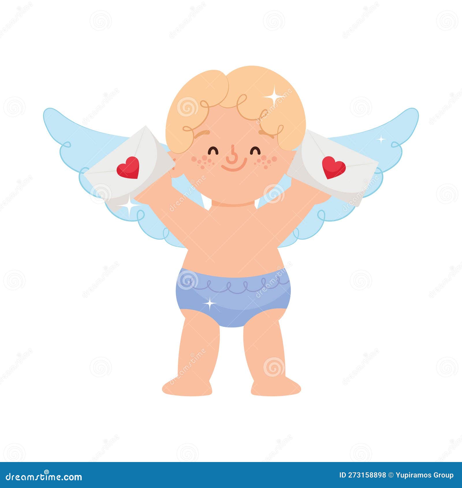 Cute cupid icon stock vector. Illustration of beautiful - 273158898