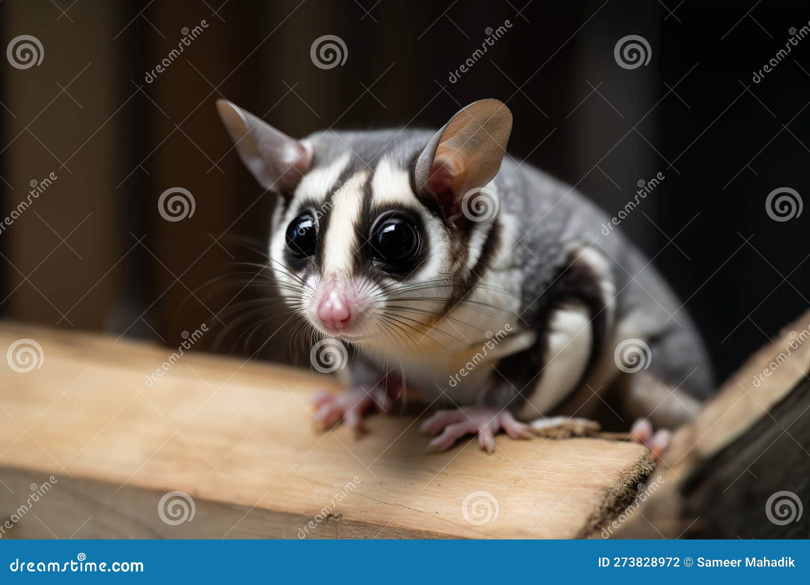 A Cute and Curious Sugar Glider Climbing and Gliding - this Sugar ...