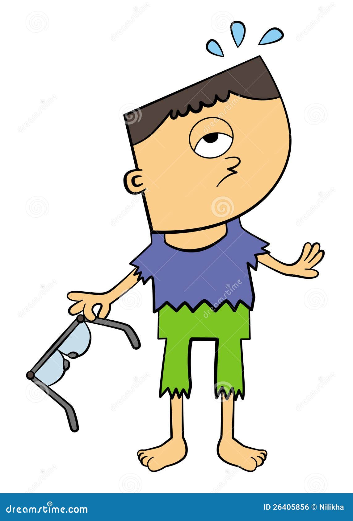 Cute cyclops stock illustration. Illustration of creature - 26405856