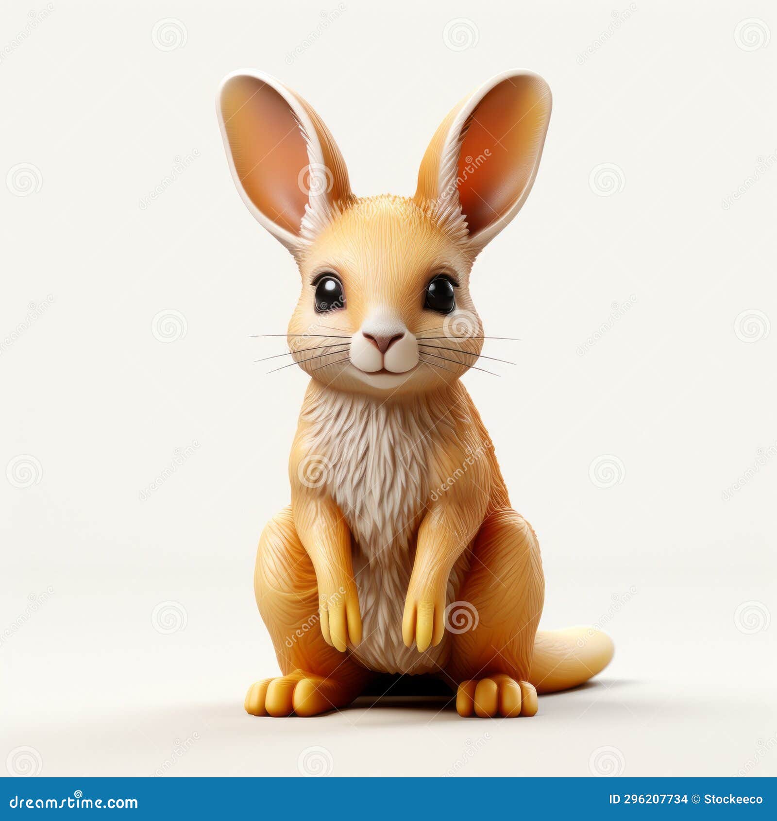 Cute 3d Cartoon Bunny Rabbit Vector for Website Design Stock ...