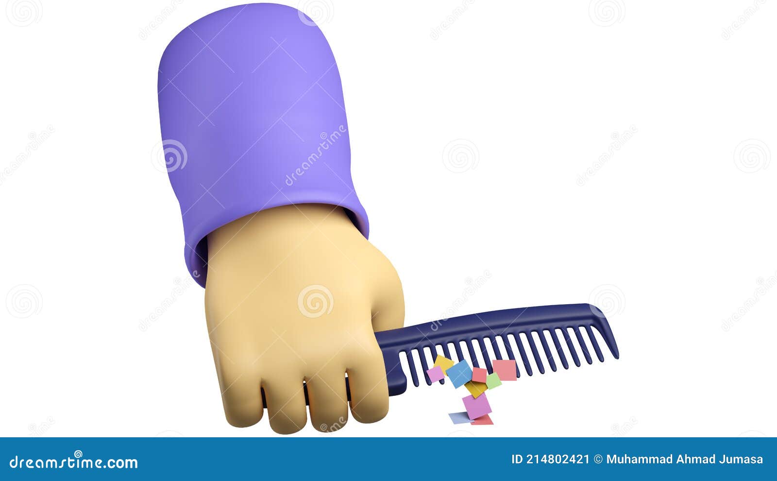A Cute 3D Hand Using a Plastic Comb for Static Electricity Science ...