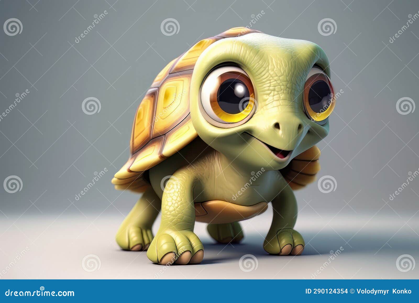Cute 3D of Turtle Character. Generative Ai Stock Photo - Image of cute ...