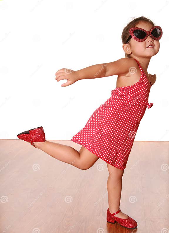 Cute Dancing Girl stock image. Image of kids, dancer, girls - 3365443