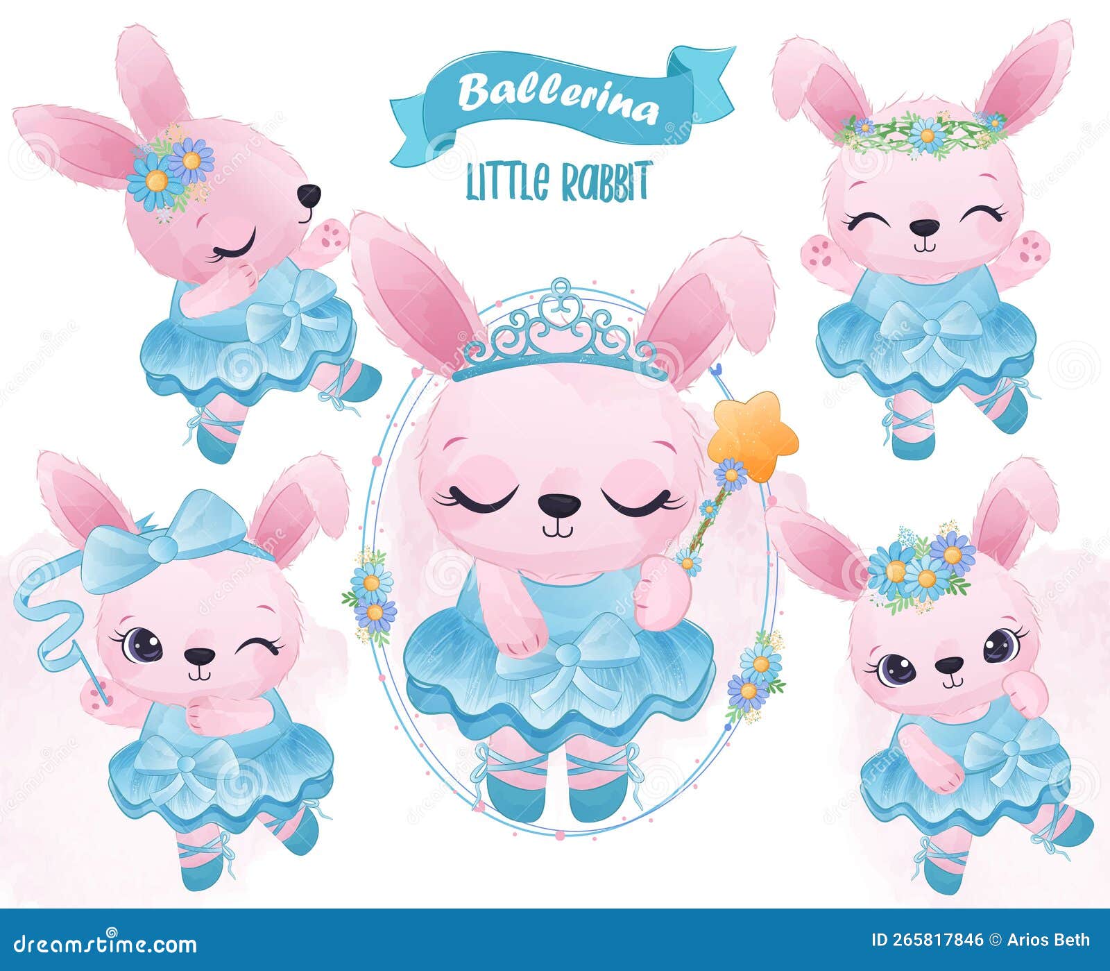 Cute Dancing Rabbit Illustrations Stock Illustration - Illustration of ...