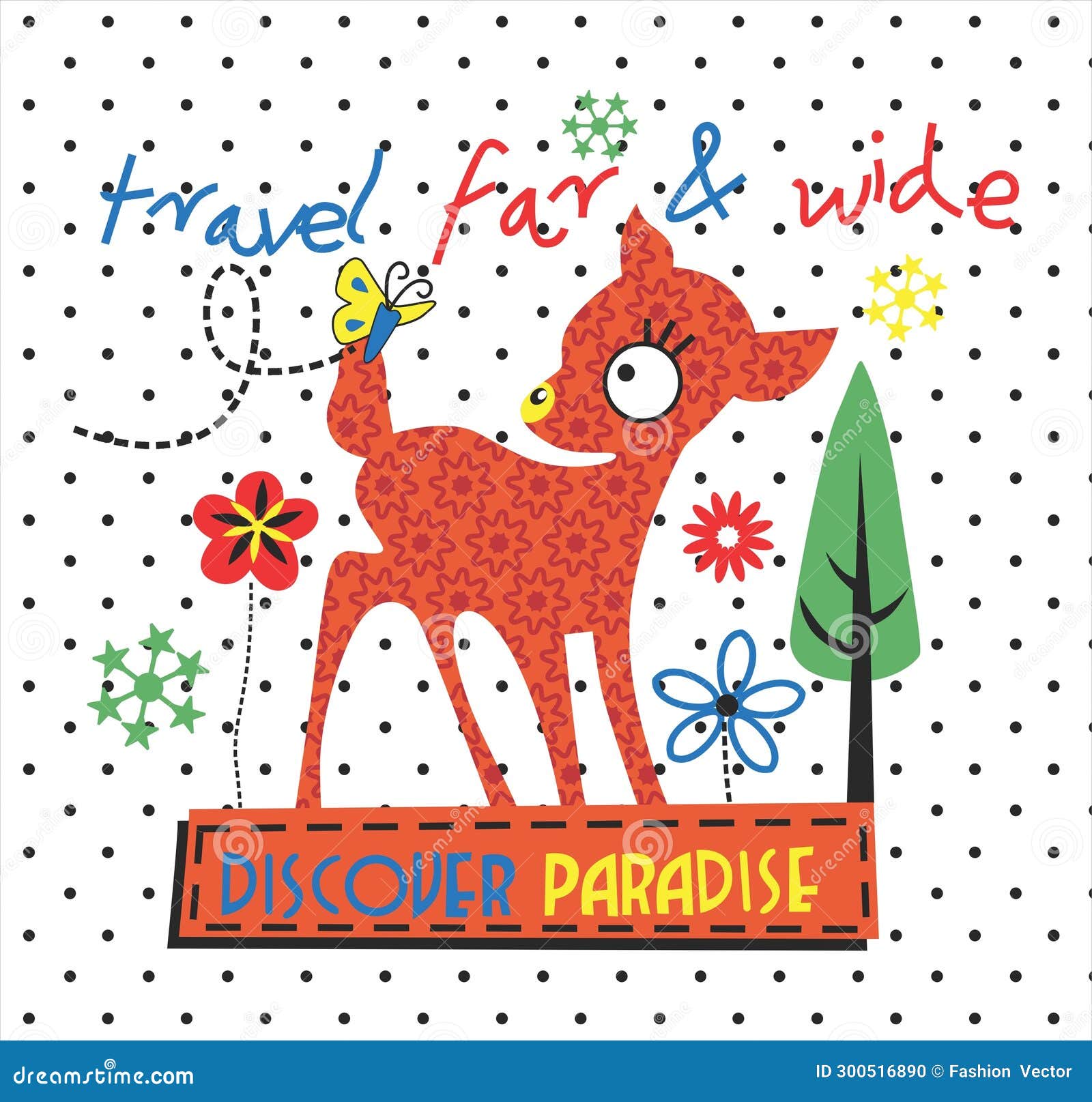 Cute Dear Print T Shirt Vector Art Stock Illustration - Illustration of ...