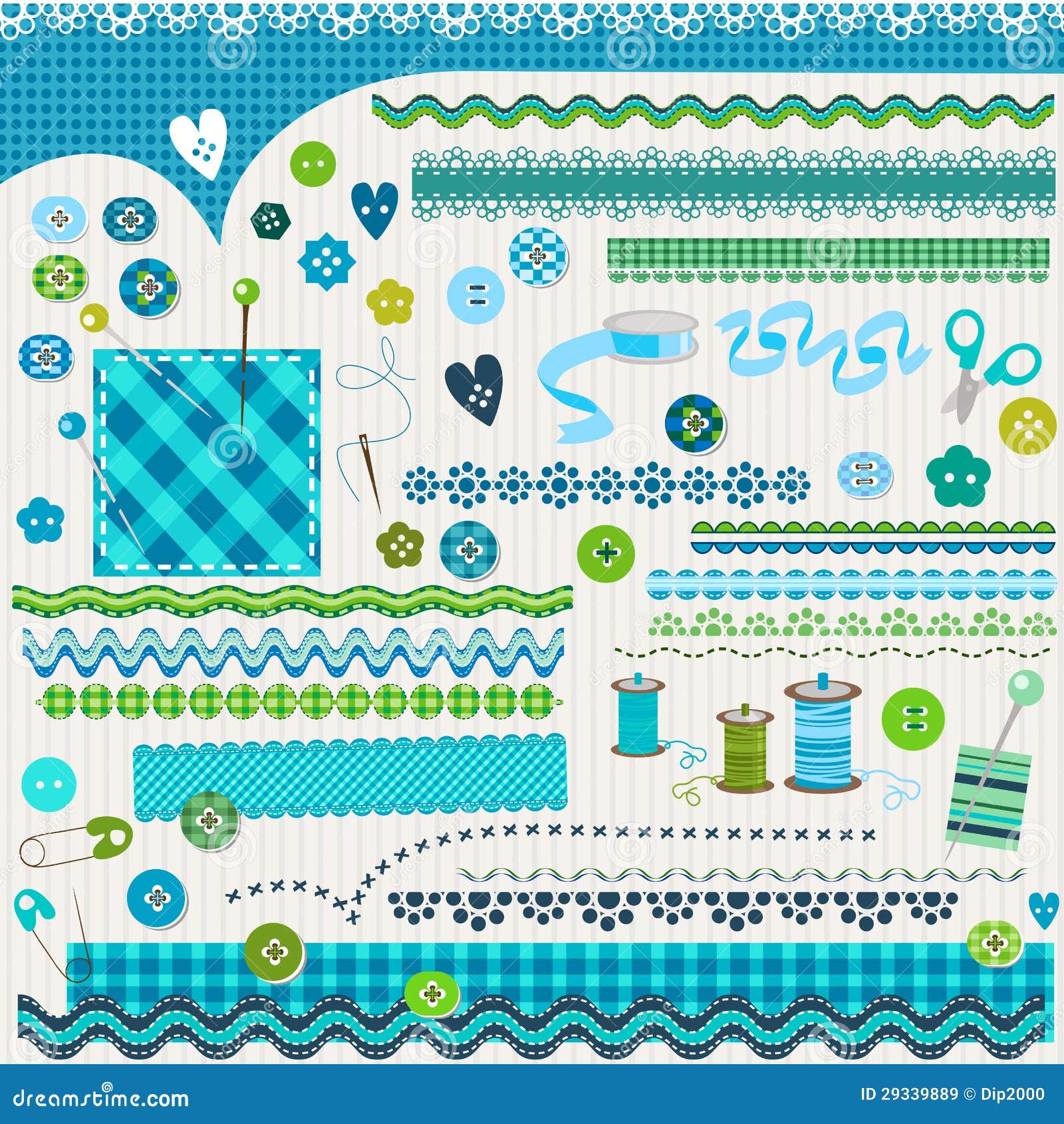 Cute design elements stock vector. Illustration of green - 29339889