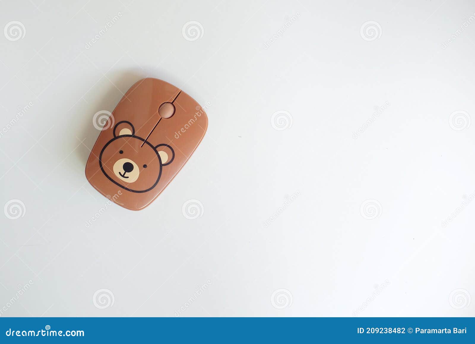 Cute design wireless mouse stock illustration. Illustration of face ...