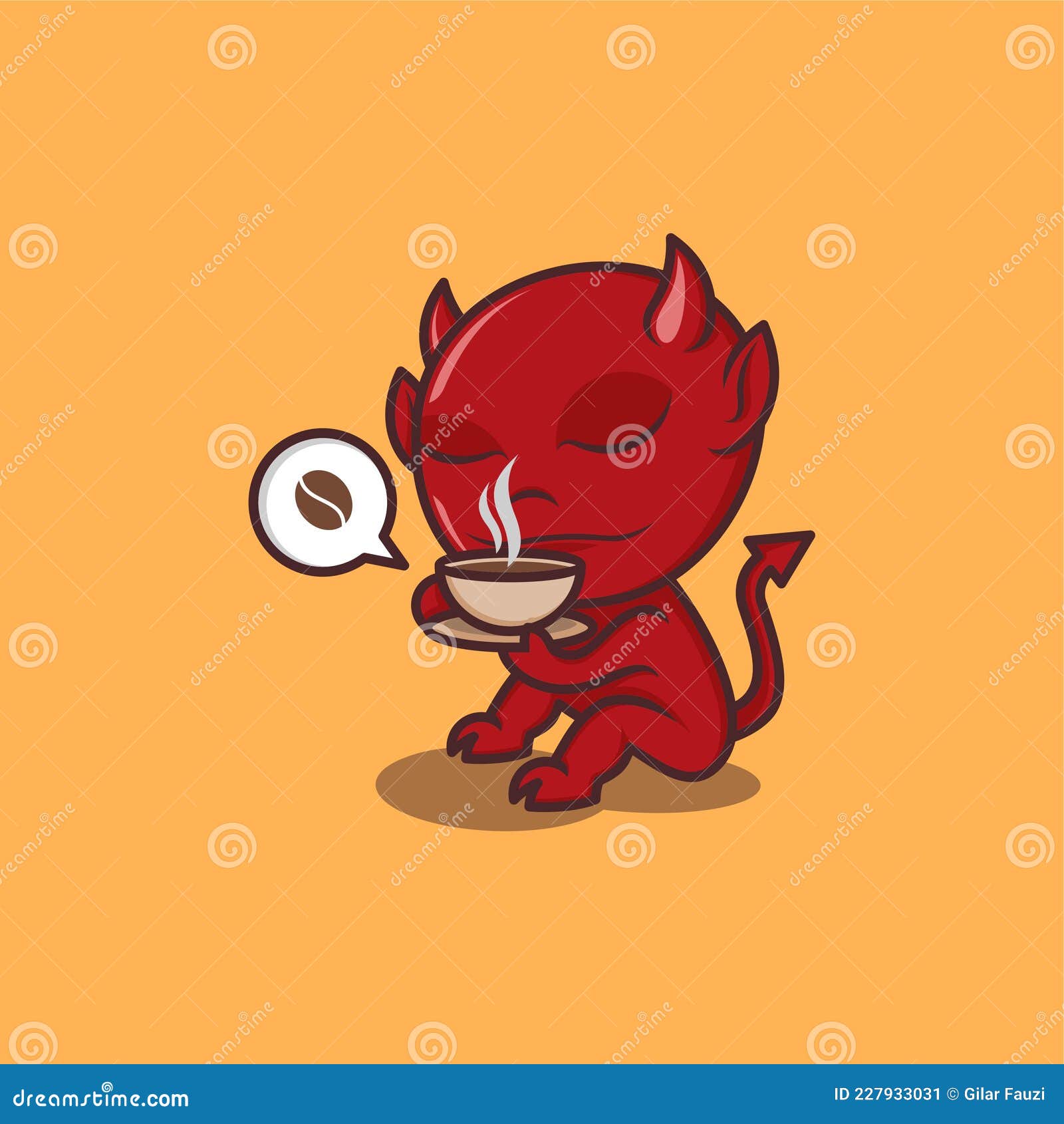 Devil Coffee Logo Design, Brand Identity Logos Vector, Modern Logo ...