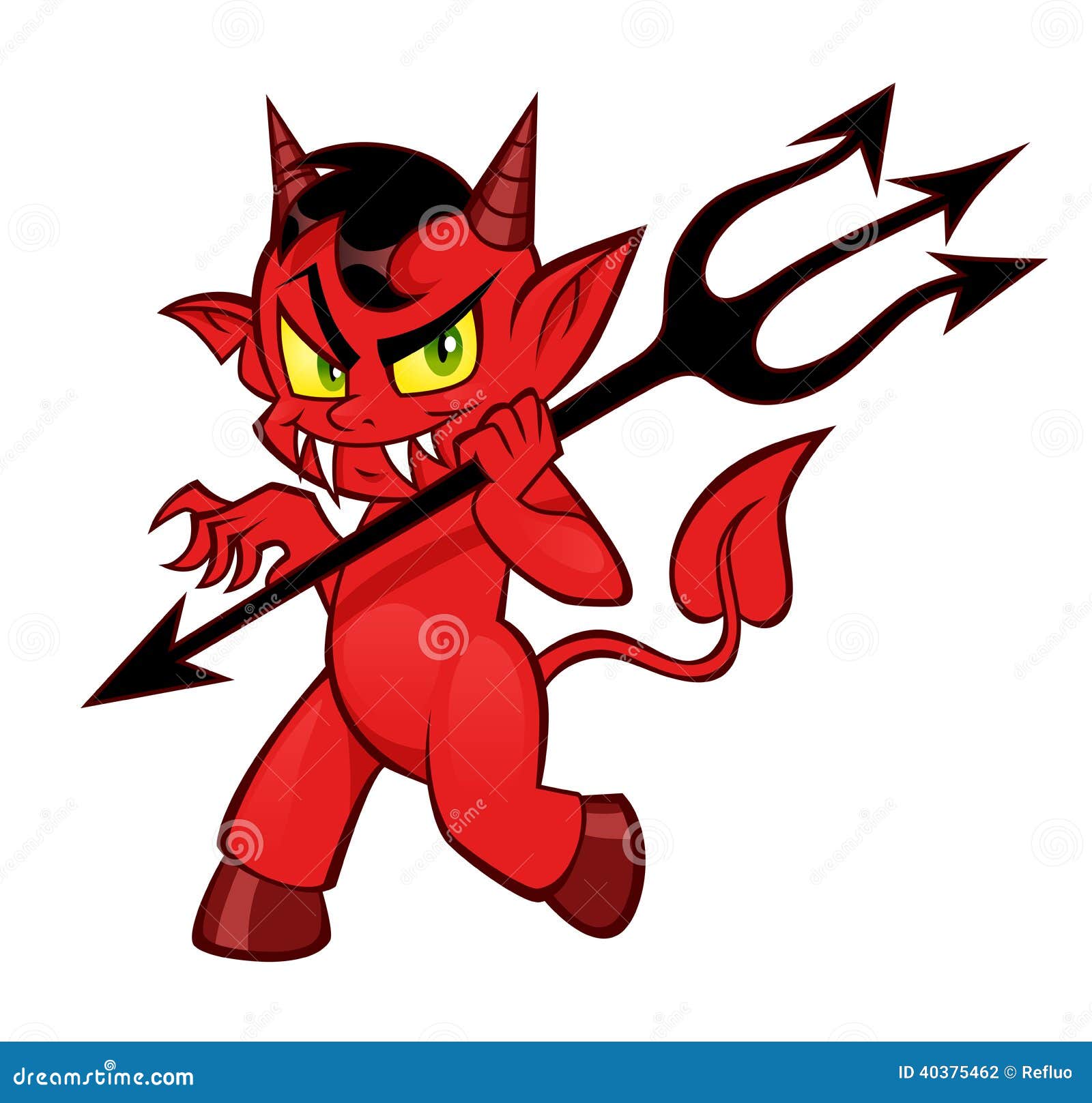 Cute devil stock vector. Illustration of furious, design - 40375462