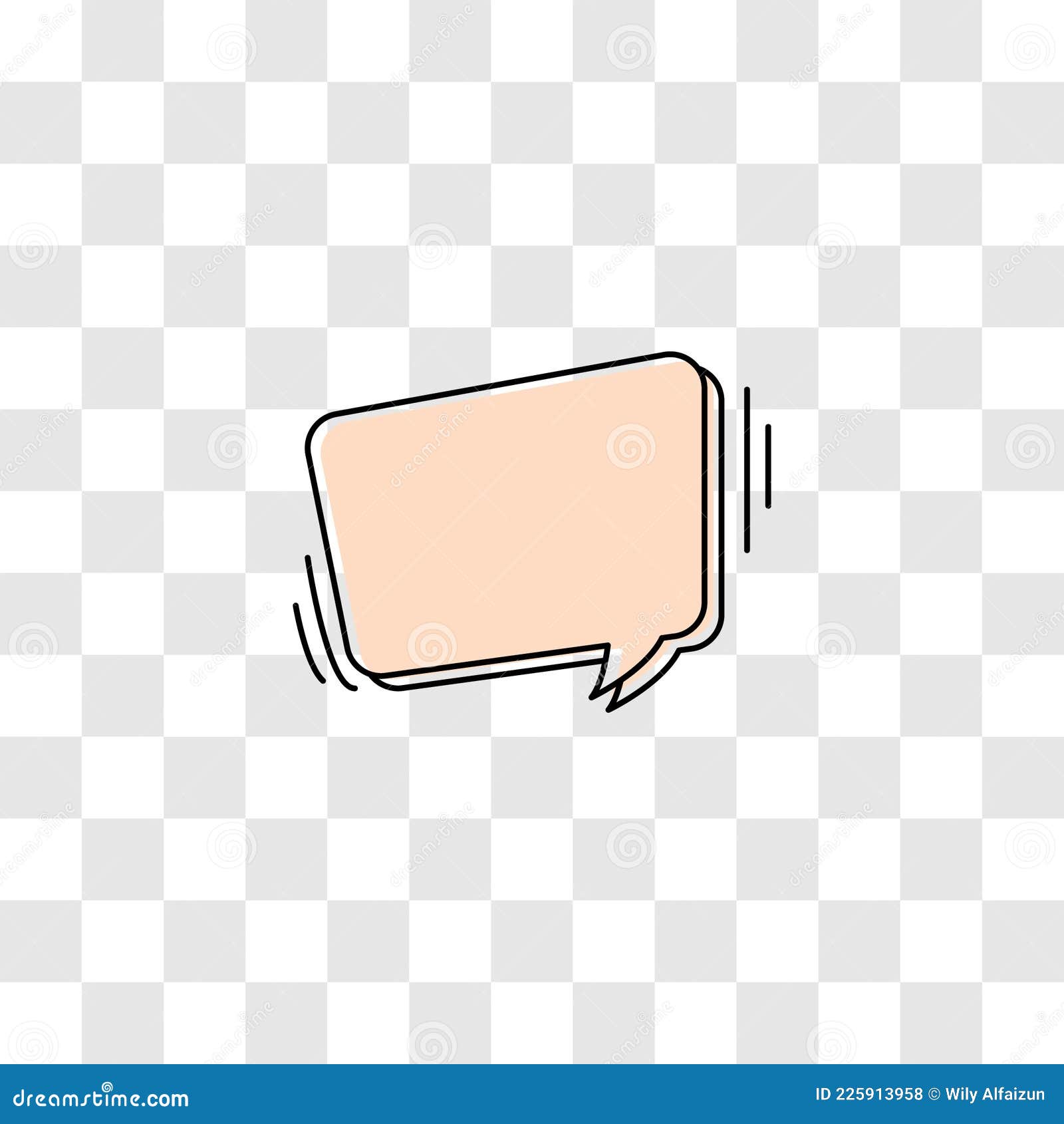 Cute Dialogue Box with Smooth Colour Stock Vector - Illustration of ...