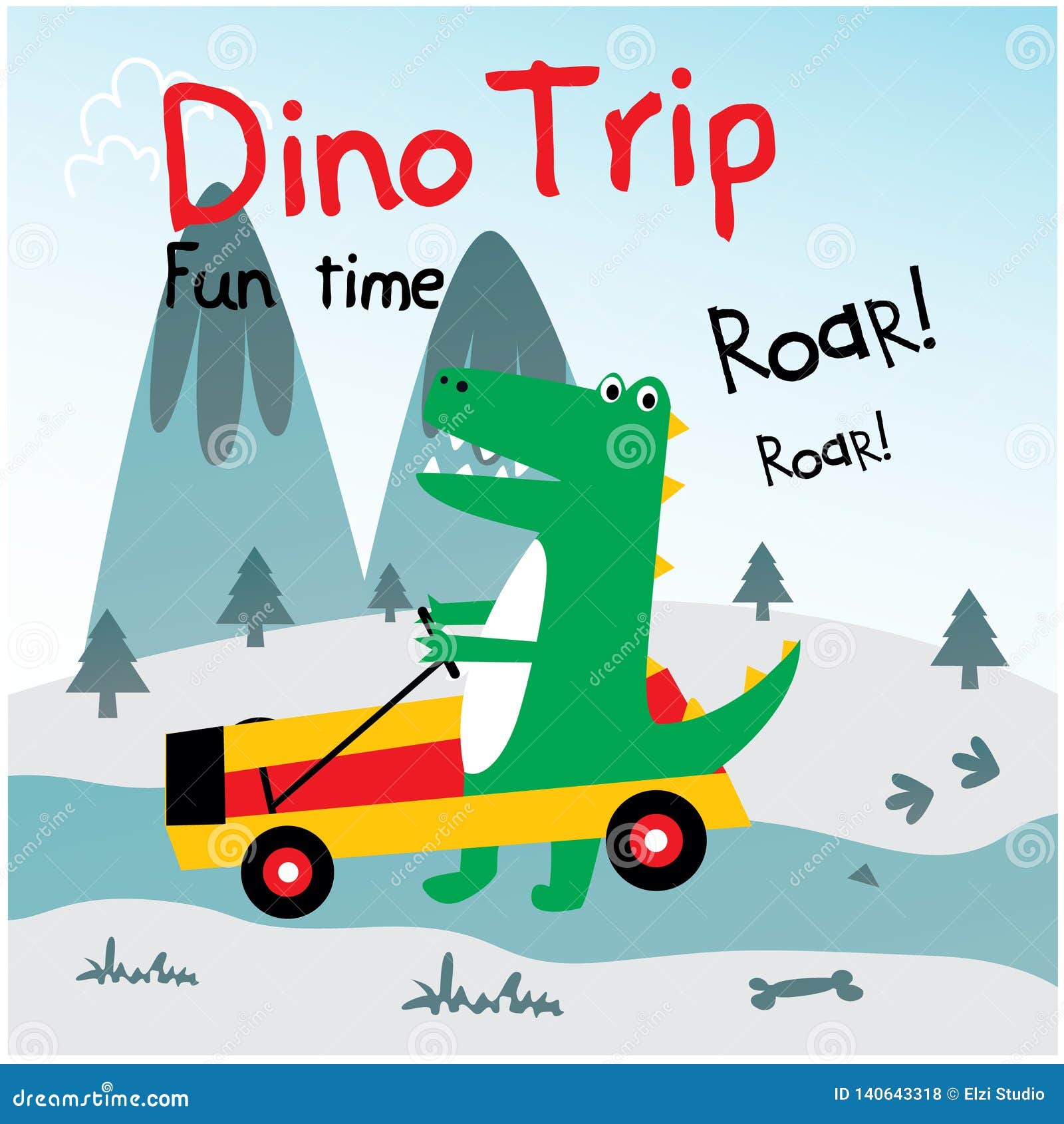 Cute Cat Drive Vintage Bicycle. Vector Color Cartoons Illustration Of ...